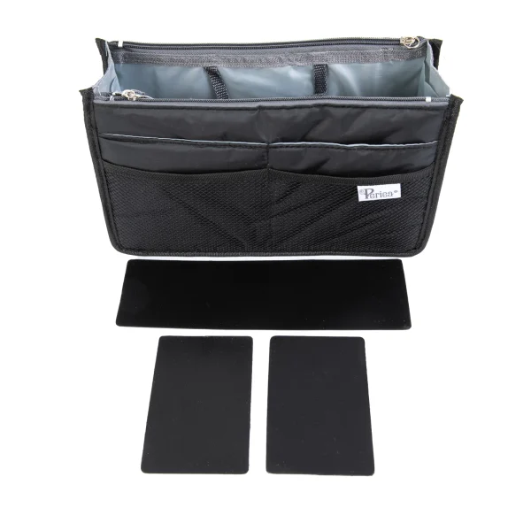 'Chelsy' Premium Handbag Organiser Inserts - Black - Periea
