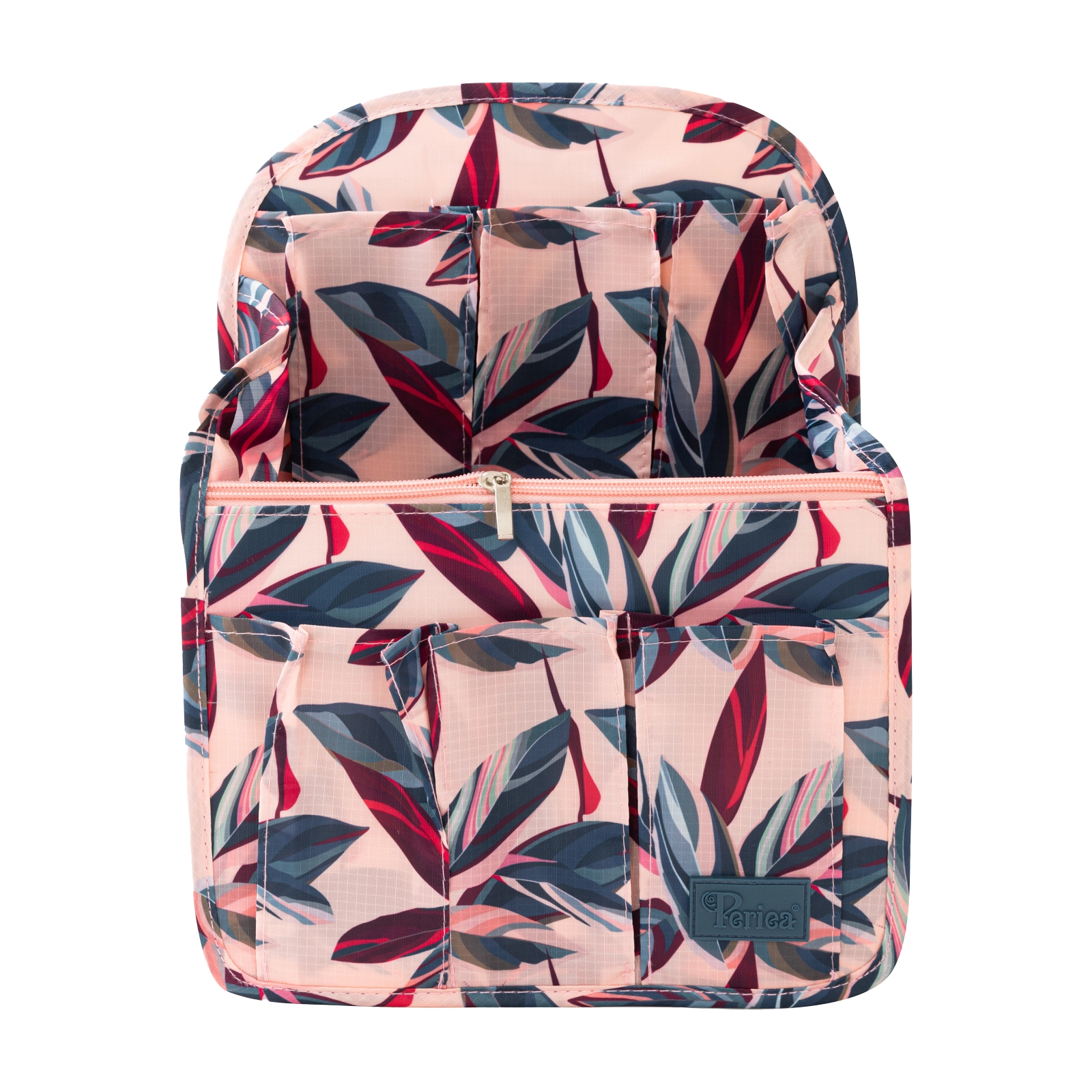 Gwen Backpack Organiser Inserts - Peach Leaves - PerieaPeriea